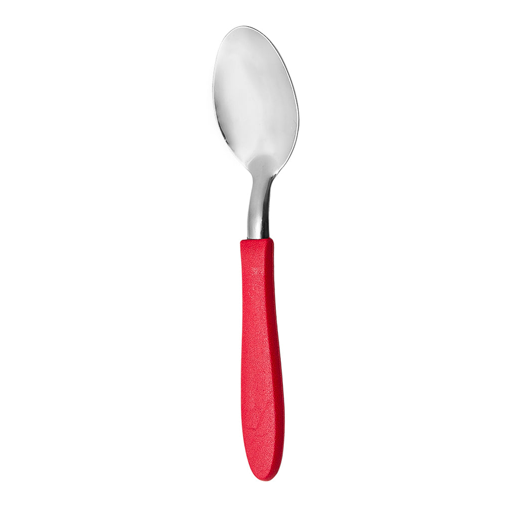 Cuchara postre rojo acero inoxidable – CHEF MARKET